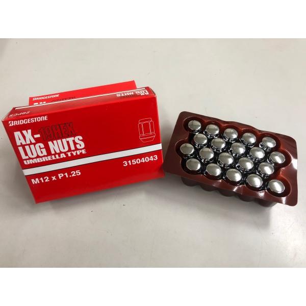 ●商品画像はイメージです。品番：31504043BRIDGESTONE（ブリヂストン製）M12×P1.25 19HEX60度テーパー 袋タイプ 【20個】※こちらの商品は６０度テーパー座面ホイール専用になります。球面・平座面のホイールには適...