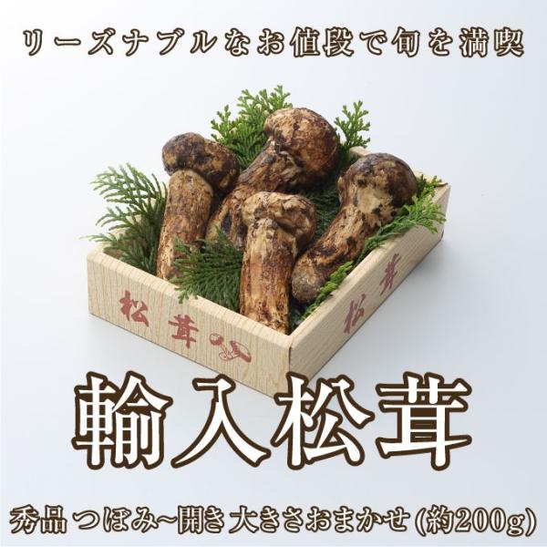 最も旬な時期の産地を厳選して輸入松茸をお届けします。 国産松茸との違い、「松くい虫」の駆除の下処理が一度されているのも輸入松茸の人気の一つです 国産の松茸と比べリーズナブルな輸入松茸はご家庭で気軽にいろんな料理で楽しんでいただけると好評です...