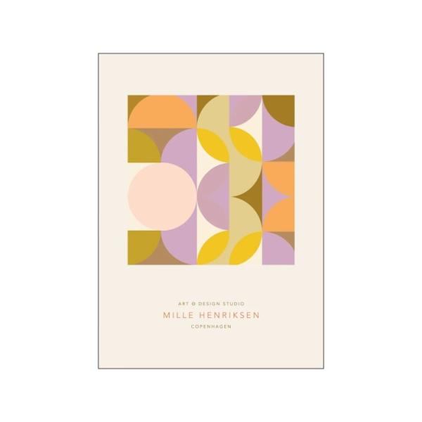 デンマーク・コペンハーゲンのグラフィック・デザイナー、MILLE HENRIKSEN。様々なシェイプやカラー、テクスチャーをアイデアにしたグラフィック・アートや絵画を発表しています。こちらはサークルをモチーフにした淡いカラーの組み合わせが秀...