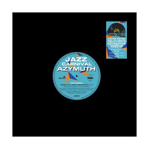 ブラジルを代表するフュージョン/レアグルーヴ・バンドのアジムスが残した大ヒット曲「Jazz Carnival」のフルレングス・バージョンが、RSD2024で待望の12"カット！TRACKLISTA. Jazz Carnival (Origi...