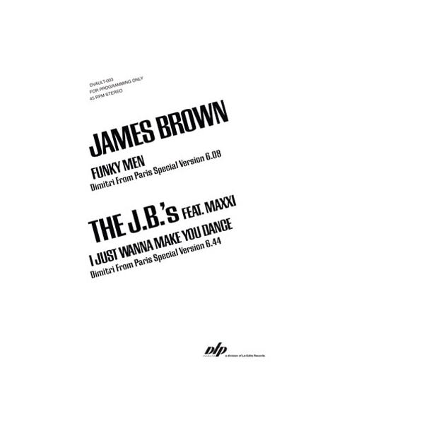 ディミトリ・フロム・パリが、LE-EDITSの姉妹レーベルとして始動した『DFP VAULTS』の第3弾をリリース！ゴッドファーザー・オブ・ソウル、ファンクの帝王JBことジェームス・ブラウンをリミックスした12インチ！TRACKLISTA....