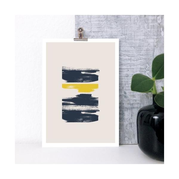 lace &amp; stripesはドイツ・ハレ在住のアーティスト、Anna Mainzによるデザイン・ブランド。モノクロームや濃紺、パステルカラーを基調としたアブストラクトなデザインは北欧のアーティストにも通じる透明感があります。A4サ...