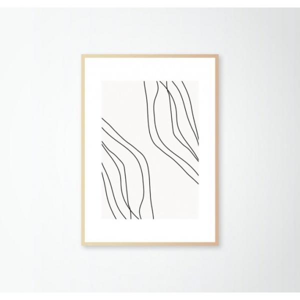 lace &amp; stripesはドイツ・ハレ在住のアーティスト、Anna Mainzによるデザイン・ブランド。モノクロームや濃紺、パステルカラーを基調としたアブストラクトなデザインは北欧のアーティストにも通じる透明感があります。A4サ...