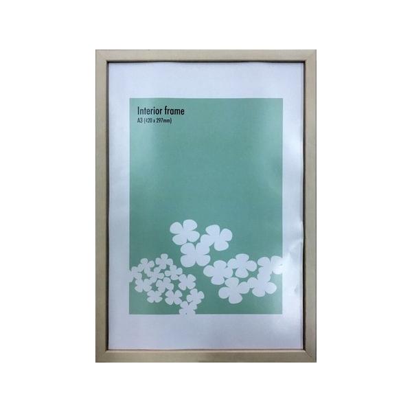 天然木を使ったやさしいカラーのフレームです。飾る場所を選ばないオーソドックスなデザインです。◆OAサイズA3額縁◆A3サイズがピッタリ入ります(420x297mm)◆天然木(フレーム部分)・PET入り(表面・作品保護面)　◆日本製　※本製品...