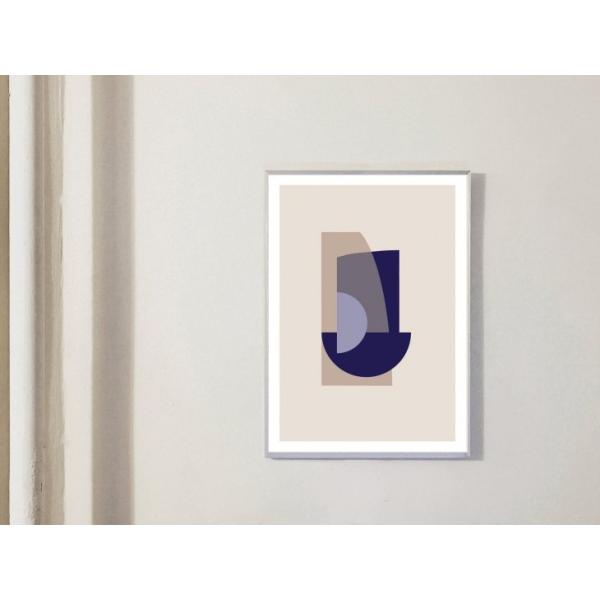 lace &amp; stripesはドイツ・ハレ在住のアーティスト、Anna Mainzによるデザイン・ブランド。モノクロームや濃紺、パステルカラーを基調としたアブストラクトなデザインは北欧のアーティストにも通じる透明感があります。A4サ...