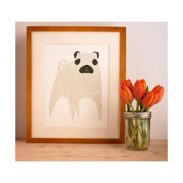 【ネコポス配送OK】USのデザイナーStacie Bloomfieldのドッグ・アートプリント！Stacie Bloomfieldにより2009年に立ち上げられたブランド、Gingiberのポスターが入荷。彼女のイラストは、アニマルをモチー...