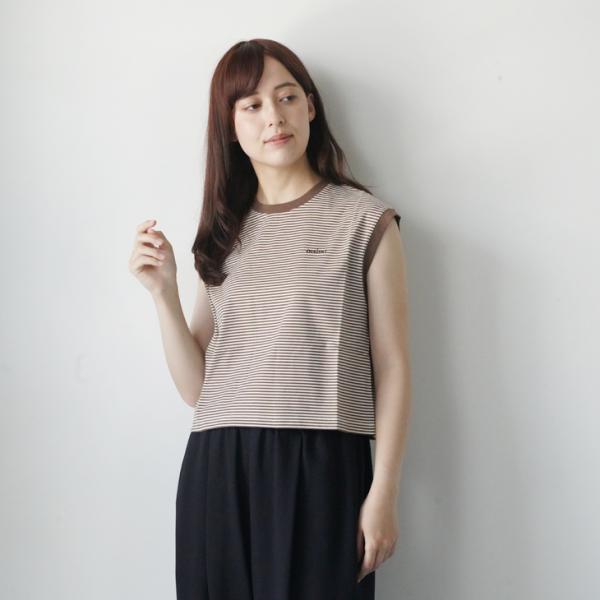 40/2素材のノースリーブリンガーカットソー。左胸にブランドロゴの刺繍を施しています。着丈を抑えた、バランスの良いカットソーです。40/2のコーマ糸を使用した肌触りの良い天竺素材です。ORCIVAL オーシバル1939年にフランス・リヨンで...