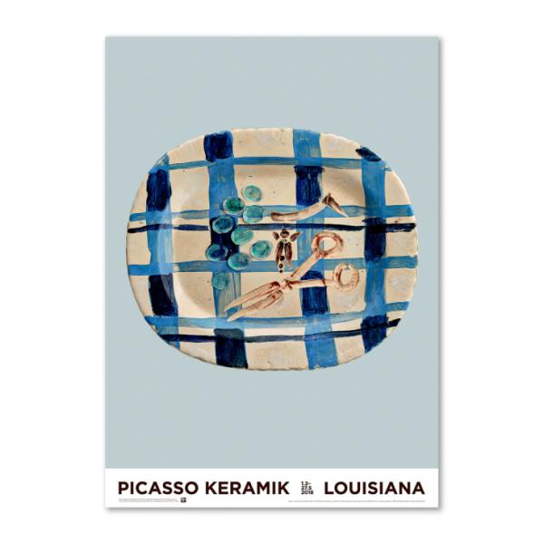 世界一美しいと賞賛されるデンマークの美術館『ルイジアナ美術館』がキュレーションするオフィシャルのアートポスター・コレクション。スペインの芸術家、パブロ・ピカソ (1881-1973) の作品「ブドウの房とハサミのある静物画」(1948 年)...