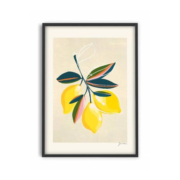 プロダクトデザインやテキスタイルデザインを25年以上のキャリアで手がけてきて、企業とのコラボレーションも行い、そのパターンが数多くの商品に使われるベテラン、Zoe Wodarzによるアートポスター。フレッシュな香りが漂うようなフード・アート...