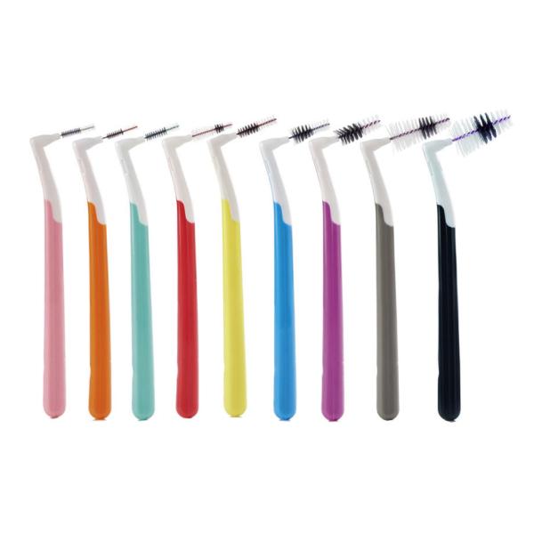 全9サイズのワイヤー部にポリウレタンコーティングが施されたAISI302HTワイヤー（特許取得済）がしなやかに曲がり、応力を分散させる根元の構造が抜群の耐久性を実現してます。ワイヤーが「抜けやすい」「折れやすい」と、歯間ブラシが苦手な方にピ...