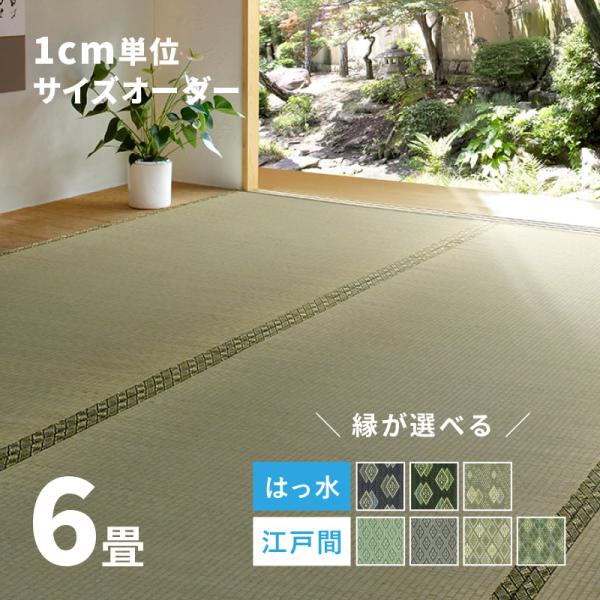 【発売日：2018年10月11日】■サイズ：（江戸間6畳）幅175〜261×長さ262〜352cm■素材：い草100％（双目織）■撥水加工■日本製（い草：中国 縫製：日本）※価格はカット代込の価格です。※幅・長さともに1cm単位でご希望のサ...