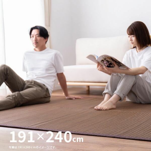 ■特徴梅雨時期から夏場にかけての高温多湿の日本の暮らしをい草のさらりとした手触りや、天然の空気浄化機能で快適なものにしてくれます。夏の敷物としてシンプルで使いやすいデザイン。センターラグとして使いやすいよう太めの縁は太めです。シックなカラー...
