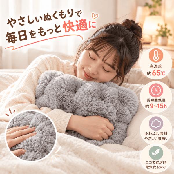 ギフト プレゼント 電気あんか 防爆充電器 カバー付き お湯交換不要 洗えるカバー付 アウトドア あったかグッズ 節電 寒さ対策 冷え対策  ぬくぬく かわいい 防寒 可愛い