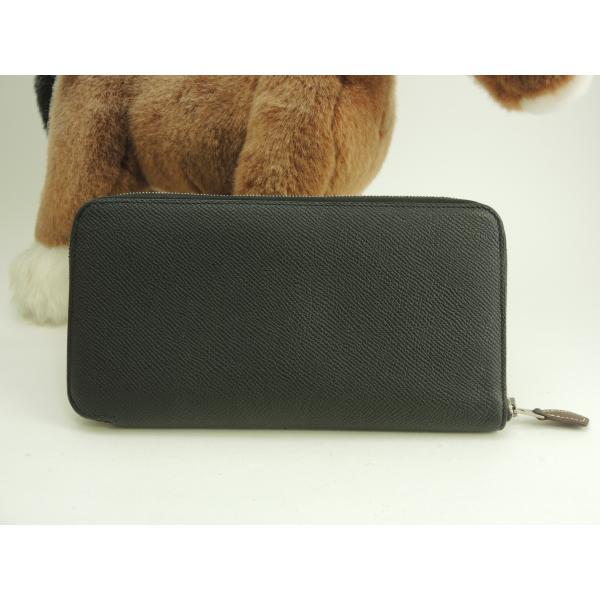 品名 : ラウンドジップ長財布　アザップロングシルクイン　ロングウォレット　ジップアラウンドウォレットメーカー : エルメス (HERMES)型番・素材 : ヴォーエプソン/シルクライン・色 : ノワール　シルバー金具参考定価 : 未確認サ...