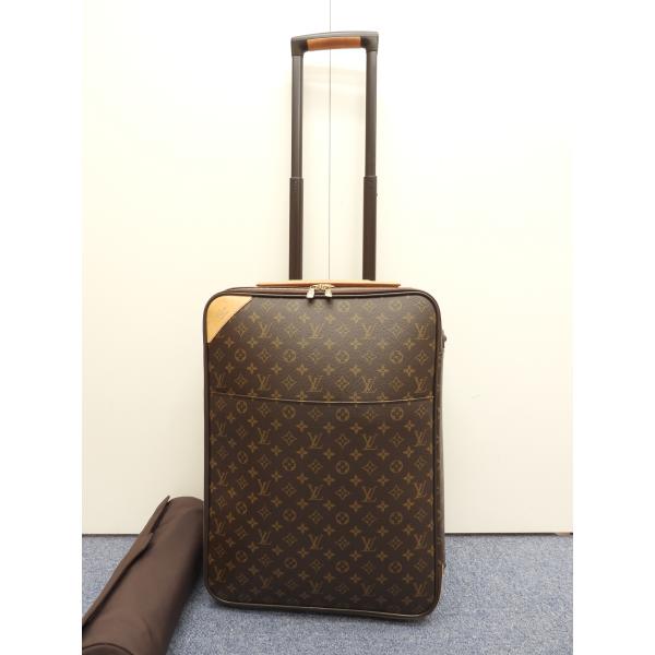 品名 : ペガス55　(Pegase 55)　キャリーバッグ　旅行用スーツケース　トロリーバッグ　2輪メーカー : ルイヴィトン (LOUIS VUITTON)型番・素材 : M23294　PVC/カーフレザーライン・色 : モノグラム　マ...