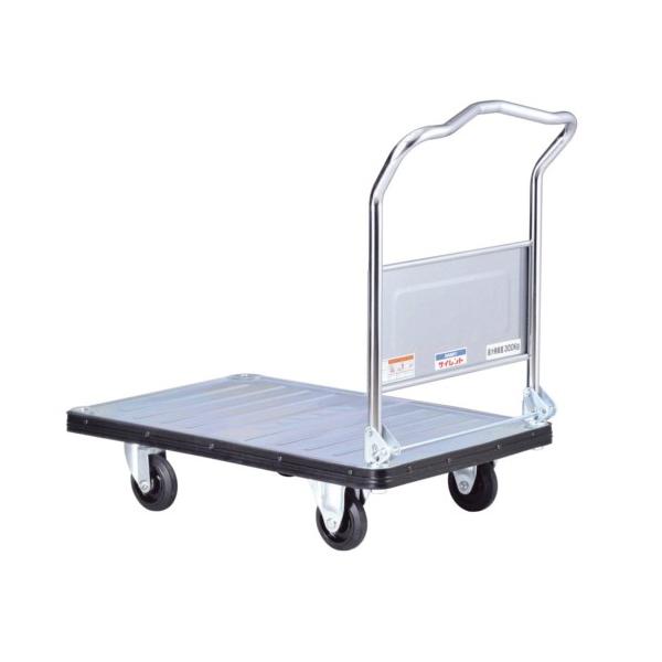 ●メーカー:花岡車輌●型式:UDA-LSC-MS●幅:600mm●長さ:900mm●高さ:954mm●本体重量:24kg●機種:エース●タイプ:サイレント●積載面:600×900●外装:ユニクロメッキ全周ゴム●車輪径:125●キャスター金具...