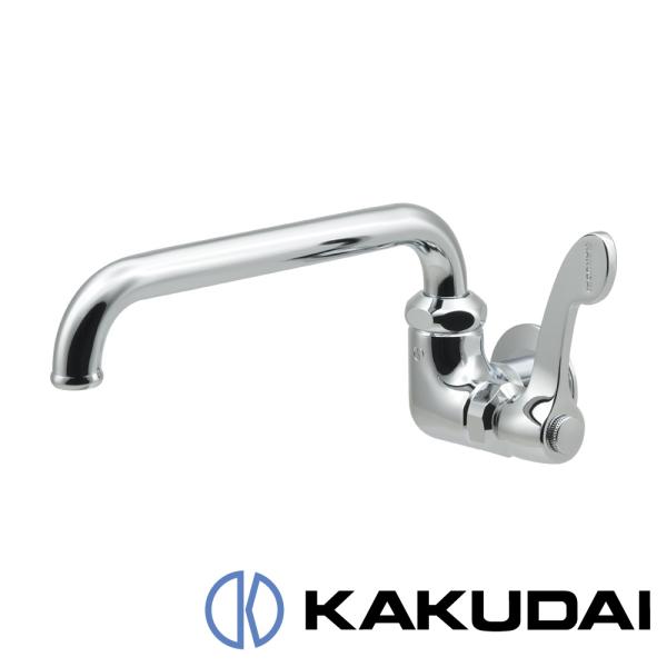 商品名　厨房用横形自在水栓品番：707-007-13QR●二条ネジスピンドル固定コマ仕様（一般地・寒冷地共用）●90°開閉制限仕様●レバーハンドル内の六角インサートは金属製