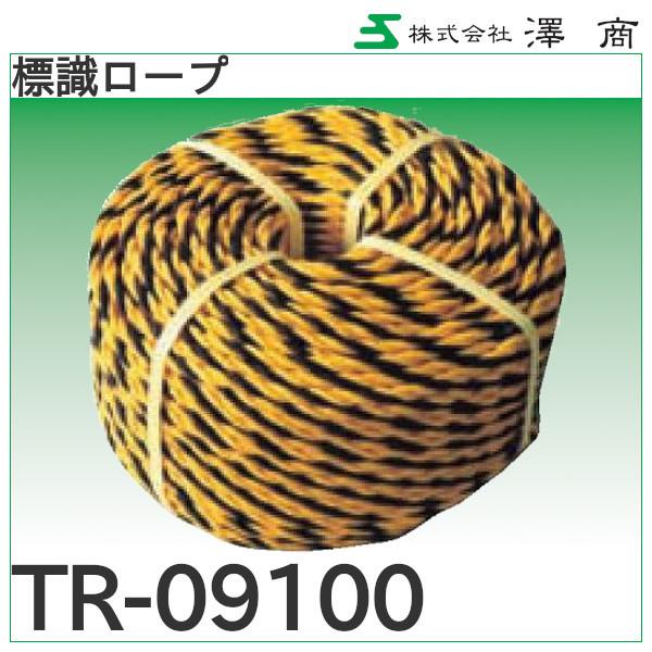 標識ロープ トラロープ9φx100m「TR-09100」澤商＊特長＊・土木建築現場、建設現場、イベント会社駐車場の区分などに最適＊仕様＊品番　：TR-09100サイズ：9mm x 100m材質　：ポリエチレン