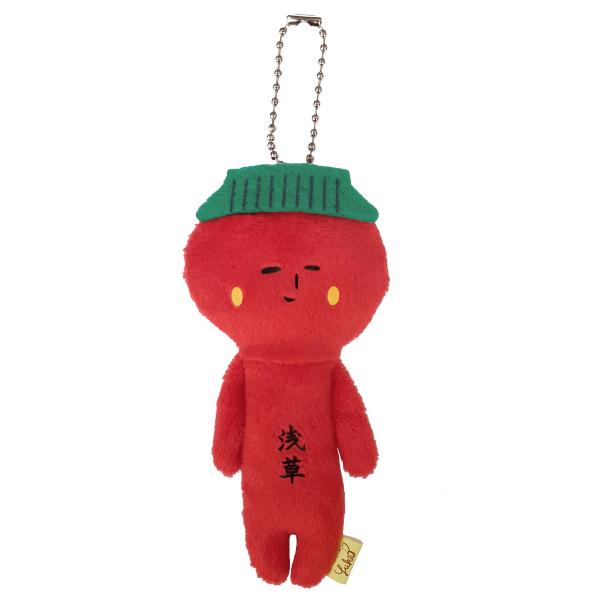 【メール便OK】マスコットサイズ：約W52×H105(mm)　（ものにより多少の誤差あり）対象年齢6歳以上ゆきおのボールチェーン付きマスコットです。こちらは東京限定の浅草雷門デザインです！※商品の製造上、ぬいぐるみの作り・プリント位置にバラ...