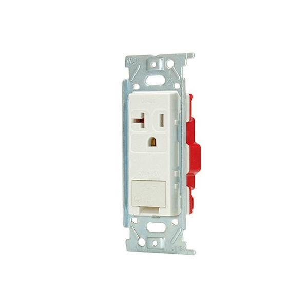 埋込アースターミナル付15A・20A共用接地コンセントEET 2PE AC15A 20A 125VＮＫシリーズ・取付枠一体型ピュアホワイト色（マンセル番号 5.6Y9.0/0.5）コンセントに つや消しマット加工 は施されておりません。プレ...