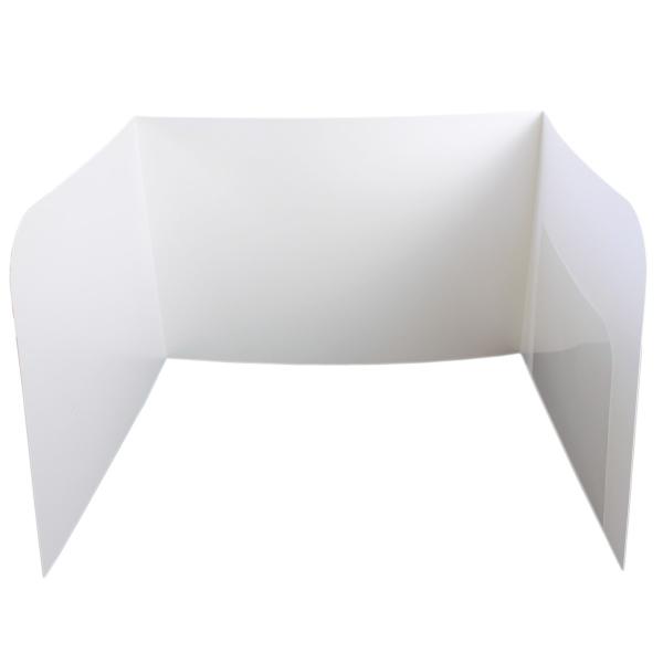 【展開サイズ】幅51cm×奥行43cm×高さ34cm【折り畳みサイズ】51cm×43cm【使用目的】オフィスのデスク等向かい合う・隣り合う机をしっかりと仕切ります。目隠しやプライベートスペースの確保に役立ちます。【便利性】プラスチック製軽量...