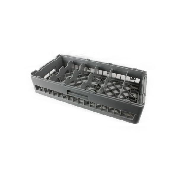 【プレートトレーラック】業務用の食洗機用洗浄ハーフラック。【仕切り付きのトレーラック】仕切りついたトレーラックです。皿などをまとめて洗うのに最適です。【ご使用にあたって】仕切りサイズ22.5cm×8cmです。【サイズ】50cm×25cm×1...