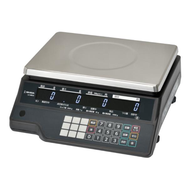 ●使いやすさを追求したコンパクト電子料金はかり●秤量自動切替えで広範囲の計量に対応●1/3000の高精度計量●便利なプリセットキー(全9種)●つり銭表示機能●消費税率対応ひょう量：3000g目量：1g最小測定値：20g精度等級：3級表示精度...