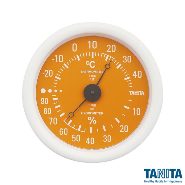 ●カラフルデザイン●小さなサイズで場所をとらない壁掛け式■主な仕様測定方式：バイメタル式測定温度範囲：−２０〜４０℃測定湿度範囲：１０〜９０％最小目盛温度：２℃最小目盛湿度：５%本体寸法：W１３０×H１３０×D３０mm本体質量：約１３０g主...