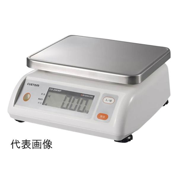 カスタムのCS-10KWPは、ひょう量10kgの計測が可能な防水デジタル上皿はかりです。IP-65相当の防水・防塵設計です。最小表示5gでの計測が可能です。単2乾電池4本を使用、計量皿の寸法はW230xD190mmです。このCS-WPシリー...