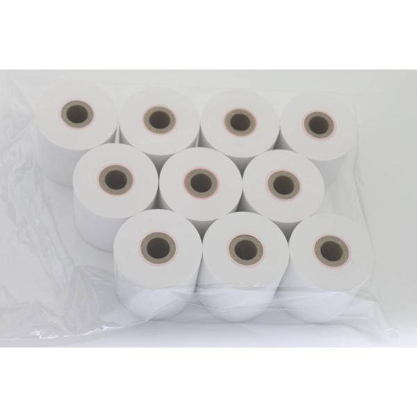 大和製衡の体重計やはかりに取り付ける一体型のジャーナルプリンタJPS507、JPS508、JPS510に共通の専用プリンター用紙10巻入り1袋です。感熱紙ではなく、インクリボン印字用のロール紙です。