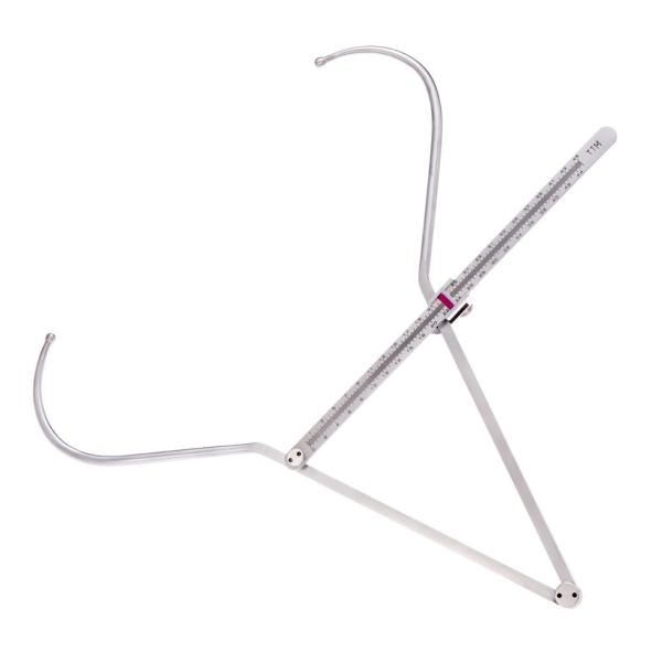 送料、代引手数料無料！　ツツミのマルチン骨盤計は、生体各部の厚みや幅を計測するときにご活用いただけます。左右の触覚を任意の2点の計測箇所に挟むようにあてがい、中央横規で読み取ります。頭部や腰など様々な個所の測定にご使用いただけます。計測範囲...