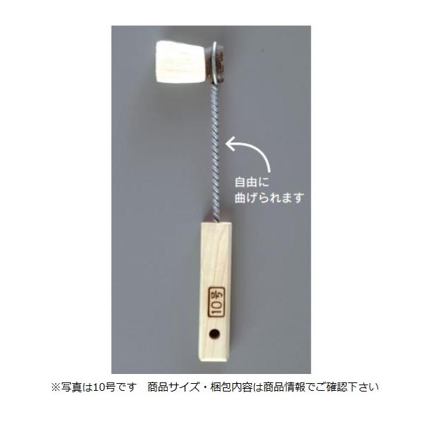 【サイズ号(mm)】 8(22mm)【厚み (mm)】11【毛の丈 (mm)】 35【定価￥（税抜）】680【販売価格】340(374) 1本  【梱包数量】 1本/箱 【全長(mm)】 230柄の部分が曲げられ角度が変わり鉄骨のＣ形鋼の中...