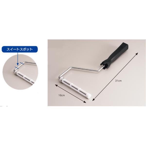 【形式】 ジャンボ【サイズ(in)】 S(6.5in)【毛丈(mm)】 ー【梱包数量】 5本/箱【販売価格】315(347)  ／1本特　　長 ◎片減りせずに腕の疲れが出にくい。 ◎水性塗料・溶剤型塗料両方に使用可能。◎ガタガタせずにスムー...