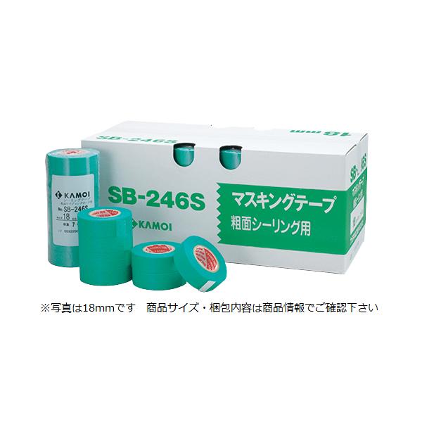 【形式(幅mm)×長さ(m)】 24mm×18m 【梱包数量】 50巻/箱【特長】◎砂まきタイプ凸凹の激しいサイディングボード、マンションタイルにもよくなじみ、結露面や酸洗い面でも作業ができます。●基材：和紙　●粘着剤：アクリル系　●厚さ：...