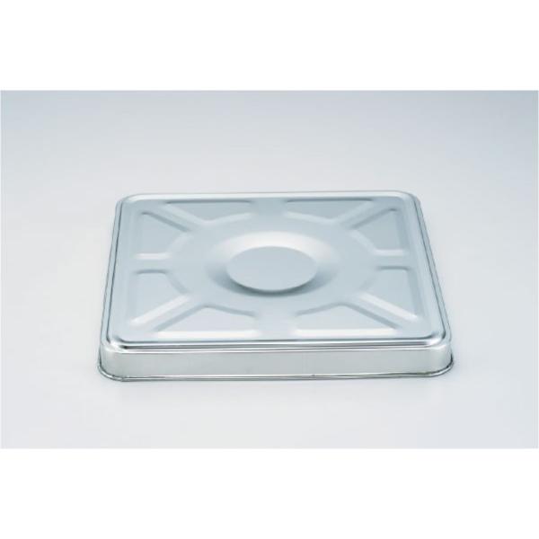 【商品名】1 斗缶ブリキふた（取手なし）【梱包数量】 1枚/箱サイズ：横242 ×縦242 ×高さ23mm