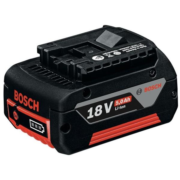 BOSCH【容量(Ah)】 5.0Ah【メーカー定価(￥)】 23000【梱包数量】 1個/箱ボッシュの18Vは容量の異なるバッテリーを使えます。お求めやすいスペアバッテリー価格、ランニングコストもお安く。