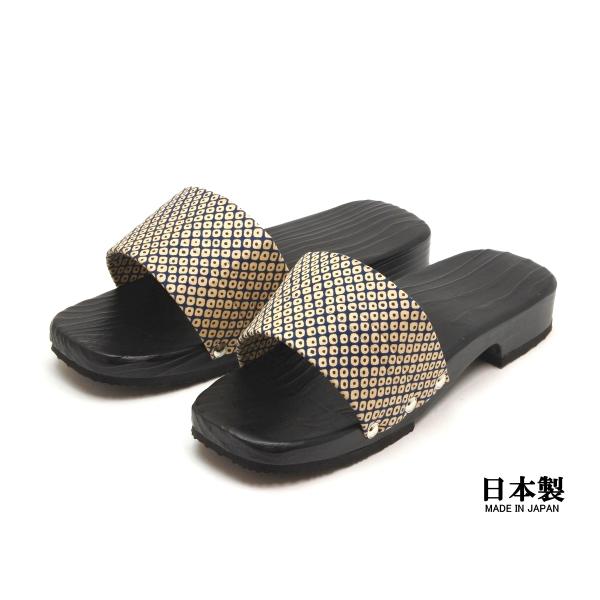 【木目について】台は天然木を使用している為、木目は商品によって異なります。木目はお選びいただけません。予めご了承ください。■適応サイズ：男性用フリー■バンド柄・カラー：鹿の子柄　ブルー■バンド素材：綿■台素材：杉■底素材：EVA■生産国：日...