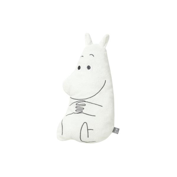 ムーミンのお腹で赤ちゃんの頭をサポート。授乳中のママの腕の疲れを軽減するアームピロー。 やさしいタオル地で、ムーミンのお腹で赤ちゃんの頭をサポートします。 ママの腕を通す後ろのゴム部分はムーミンの総柄生地を使用。