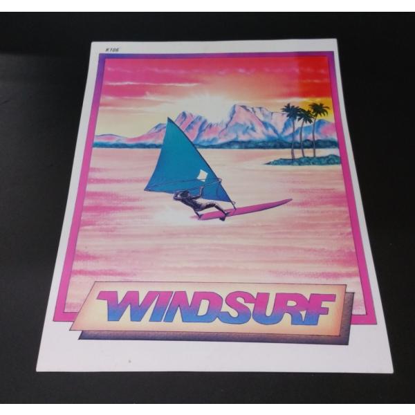 ポップアップステッカーWINDSURFガラスの内側から貼るので、違和感がありません。背景透明サイズ　横 約175mm 縦 約230mm枚数　1枚入り※発送の際、商品梱包に使用する箱等はリサイクル品です。※貼付けの場合は剥離紙からはがしてご利...