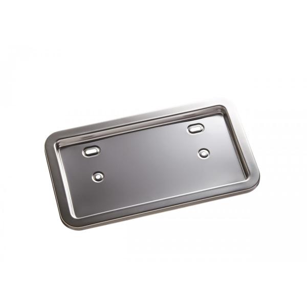 品名　ナンバーフレーム材質　ステンレス取付車種　中型用サイズ　横 380mm x 縦 215mm x 奥行 20mm※発送の際、商品梱包に使用する箱等はリサイクル品です。※注意事項参照