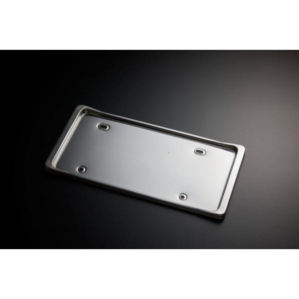 品名　ナンバーフレーム センサー対応材質　ステンレス取付車種　大型用サイズ　横 385mm x 縦 250mm x 奥行 15mm※発送の際、商品梱包に使用する箱等はリサイクル品です。※新型車両のセンサーに対応のナンバーフレームです。