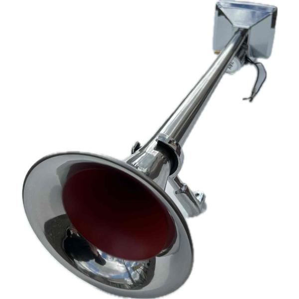 品名　丸ビックホーン　気分はハドレー品番　YPC-580H使用電圧　24V専用サイズ　長さ約580mm付属品　汎用ステー・ナットボルト・ニップル２枚目のQRコードにて、ホーンの視聴できます。※発送の際、商品梱包に使用する箱等はリサイクル品で...