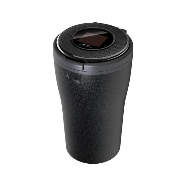 ●最高クラスの性能を持ったパンチングレザー調&amp;ラバーボディの灰皿です。●タンブラー形状だから開口部が広く灰が捨てやすいです。●ワンプッシュオープンタイプです。●電池交換不要のソーラー電源です。●挿し込むだけで消火できる1アクション火...