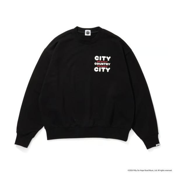 【商品概要】 商品名：CITY COUNTRY CITY x BOB MARLEY_SWEATSHIRT_LIVE! ブランド / メーカー：CITY COUNTRY CITY（シティカントリーシティ） カラー：ブラック サイズ：L L/ ...