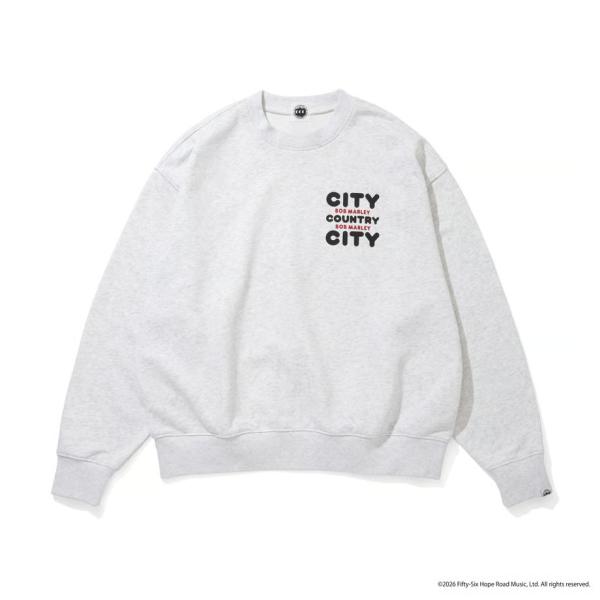【商品概要】 商品名：CITY COUNTRY CITY x BOB MARLEY_SWEATSHIRT_LEGEND ブランド / メーカー：CITY COUNTRY CITY（シティカントリーシティ） カラー：AH GRAY サイズ：L...