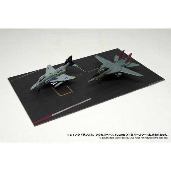 コレクションケースXシリーズに対応するスケールモデル用ベースシールです。別売のアクリルベース（CCAB-X）に貼ってご利用いただくことで、アクリルベース1枚に表裏2パターンでお楽しみいただけます。スケール表記は参考的な目安です。■内容　エア...