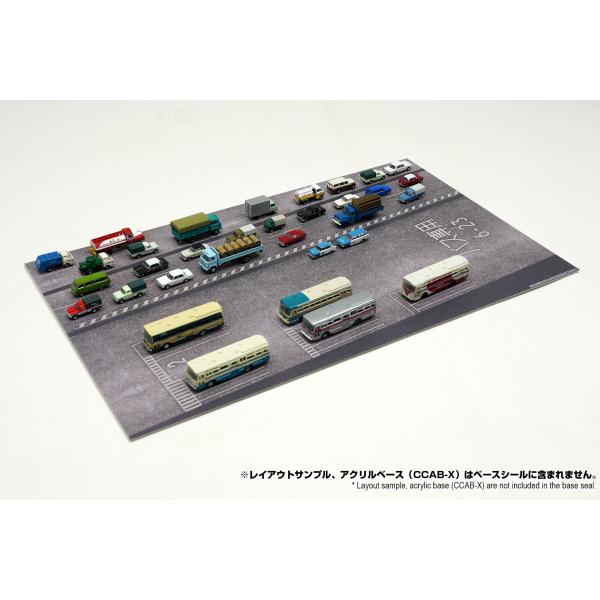 コレクションケースXシリーズに対応するスケールモデル用ベースシールです。別売のアクリルベース（CCAB-X）に貼ってご利用いただくことで、アクリルベース1枚に表裏2パターンでお楽しみいただけます。スケール表記は参考的な目安です。■内容　エア...