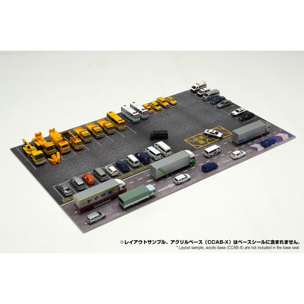コレクションケースXシリーズに対応するスケールモデル用ベースシールです。別売のアクリルベース（CCAB-X）に貼ってご利用いただくことで、アクリルベース1枚に表裏2パターンでお楽しみいただけます。スケール表記は参考的な目安です。■内容　エア...