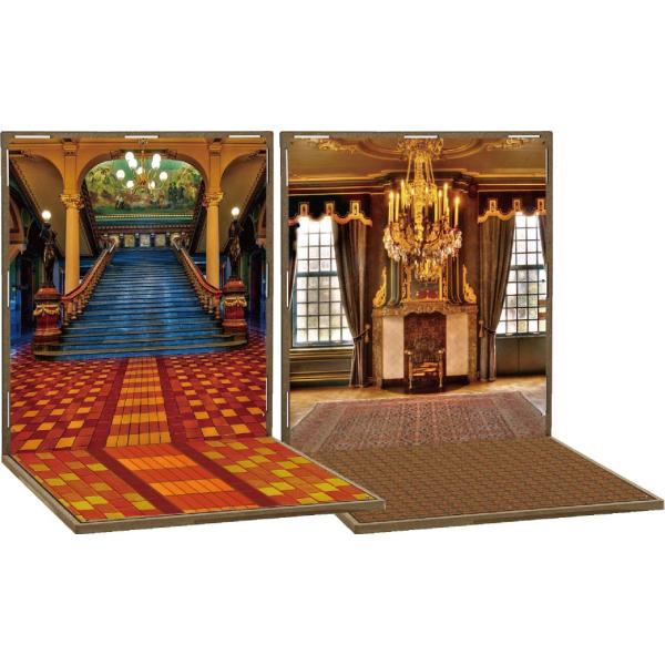 約1/10-1/6サイズのフィギュアなどに使えるジオラマ背景シートです。反射を防ぐつや消しマットPPコーティングが施されたハイグレード（HG)タイプです。ベースシートと組み合わせることでより臨場感のあるシーンを作り出せます。■紙製ジオラマレ...