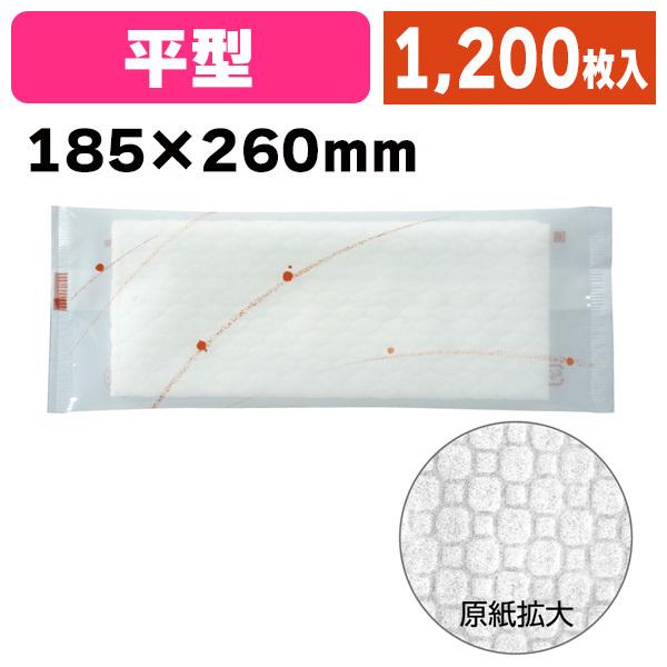 《仕様》─────────────────　［サイズ］185×260mm　［材　質］パルプ不織布　［　色　］白　［品　種］紙おしぼり　［入　数］1200枚入　［単　価］1枚あたり＠7円（税別）　［型　番］K01-374202K───────...